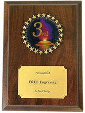 Third Place Plaque, 3rd Place Plaques | TrophyCentral