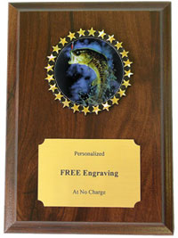 Bass Fish Plaques, Holographic Bass Fish Plaque