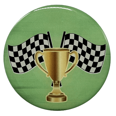 Colorful Racing Epoxy-Covered Inserts | Racing Medals