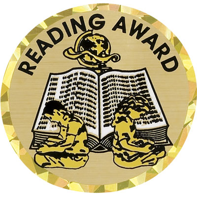 2" Mylar Reading Award Medal Inserts | TrophyCentral
