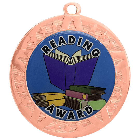 Bronze Reading Medal (2 inch, T Series) | Reading Medals