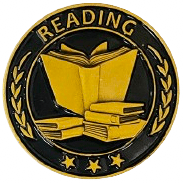 Reading Gold Enamel Lapel Pins | Reading Lapel Pins