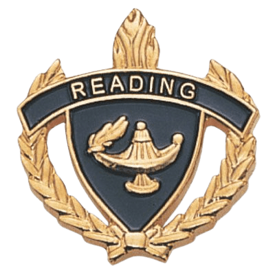 Reading Lapel Pin, Reading Pins
