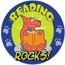 Reading Rocks Motivational Sticker Rolls | TrophyCentral