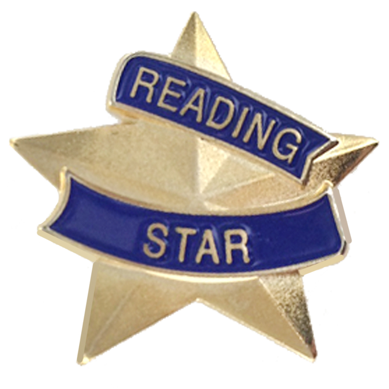 Reading Star Pins|Reading Star Lapel Pin