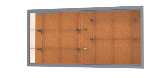 Recessed Series Model 14408-CK-SN Trophy Case By Waddell|TrophyCentral