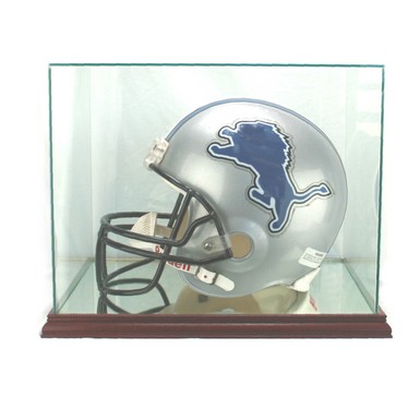 Rectangular Glass Football Helmet Display Case | TrophyCentral
