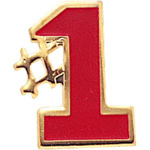 Red #1 Lapel Pins - EC Series