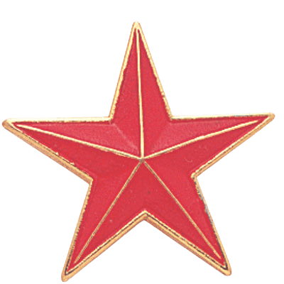 Red Stars Lapel Pins - EC Series