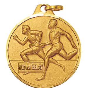 Relay Race E-Series Medals, Male (1 1/4")