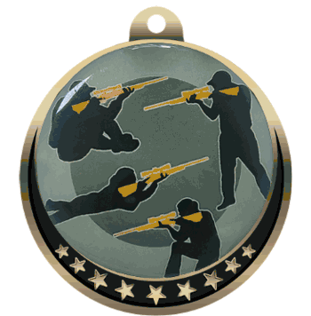 Colorful Rifle Insert Medals | TrophyCentral