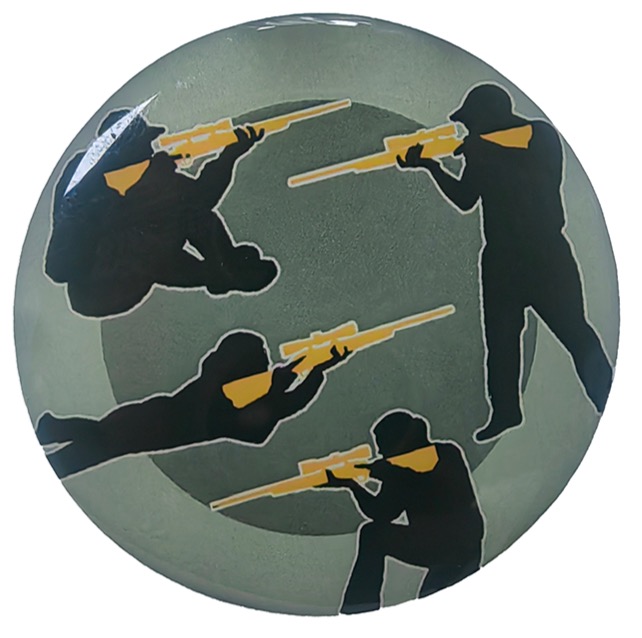 Colorful Rifle Epoxy-Covered Insert Decals | TrophyCentral