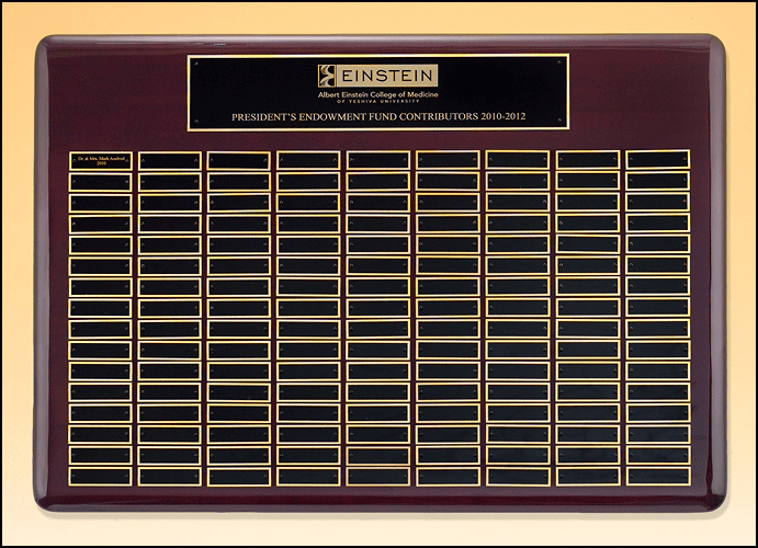 Rosewood Perpetual Plaques with Nameplates