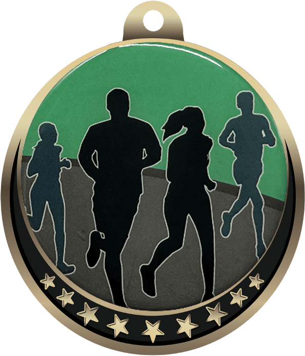 Colorful Running Insert Medals | TrophyCentral