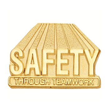 Safety Through Teamwork - BR Series Enameled Pins