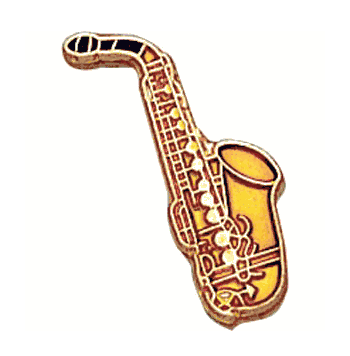 Saxophone Pins, Saxophone Lapel Pin | TrophyCentral