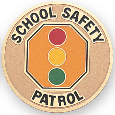 School Safety Patrol Medal Inserts (Etched)