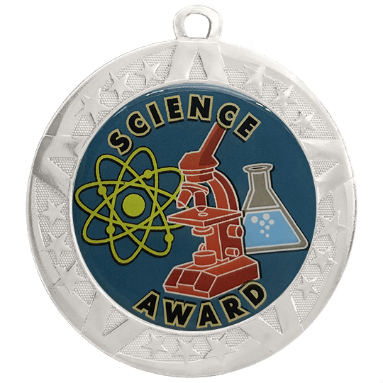 Silver Science Medal (2 inch, T Series) | Science Medals