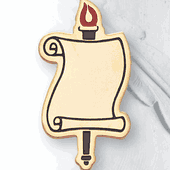 Scroll - BR Series Enameled Pins