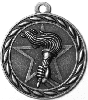 Silver Torch Medal | Trophy Central