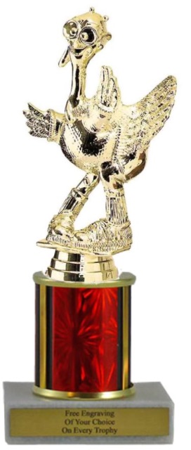 Budget trophies with comic turkey figure | TrophyCentral