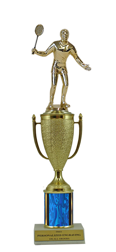 Badminton Trophy With Marble Base, Cup And Column | TrophyCentral
