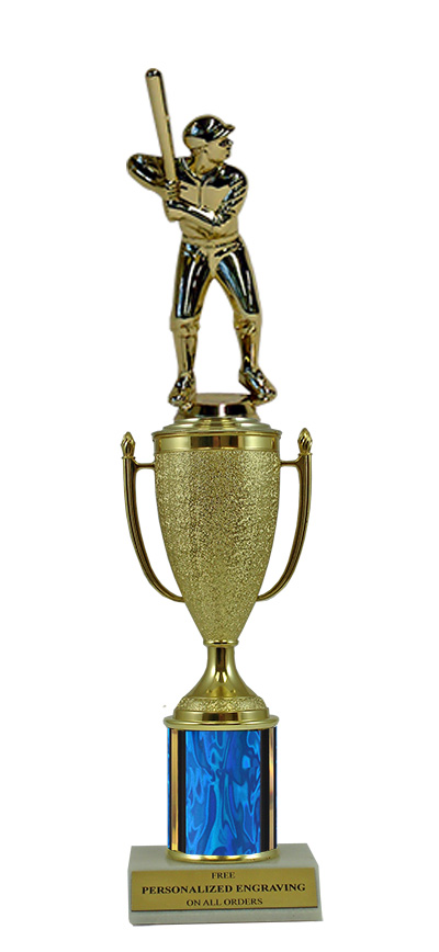 Single Column Baseball Trophy with Cup | Baseball Trophies