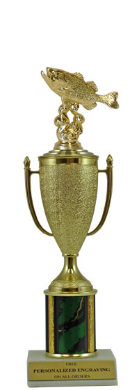 Bass Trophy With Marble Base, Cup And Column | TrophyCentral