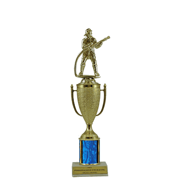 Fireman Trophy With Marble Base, Cup And Column | TrophyCentral