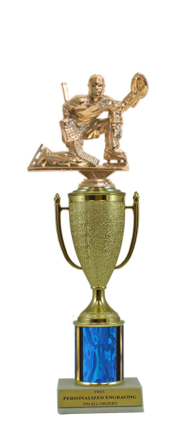 Goalie Trophy With Marble Base, Cup And Column | TrophyCentral