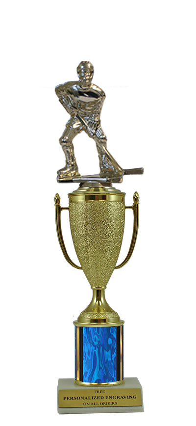 Hockey Trophy With Marble Base, Cup And Column | TrophyCentral