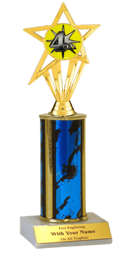 Single Column Insert Trophy - 4th Place | Place Trophies