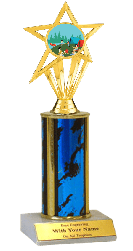 Single Column Insert Trophy - Campers | TrophyCentral