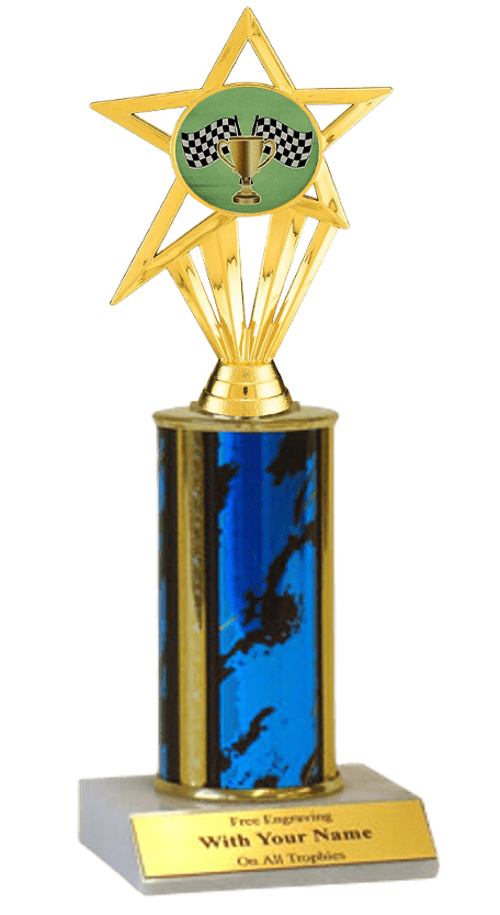 Single Column Insert Trophy - Racing | Racing Trophies