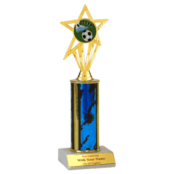 Single Column Insert Trophy - Soccer | TrophyCentral