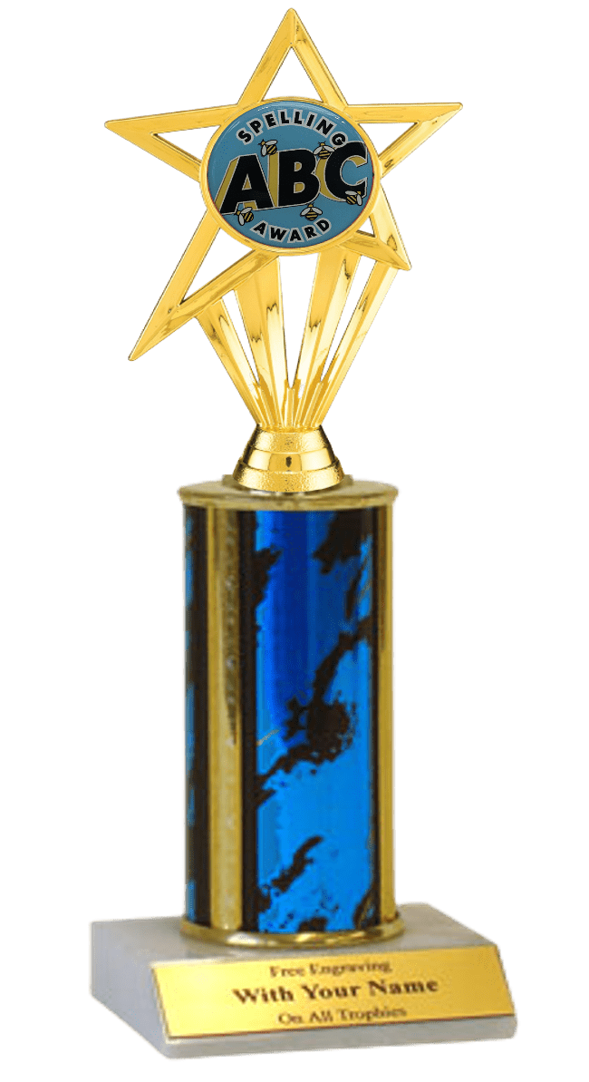 Single Column Insert Trophy - Spelling | TrophyCentral