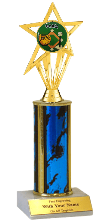 Single Column Insert Trophy - T-Ball | TrophyCentral