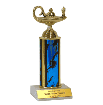 Academic Lamp Single Column Trophies | TrophyCentral