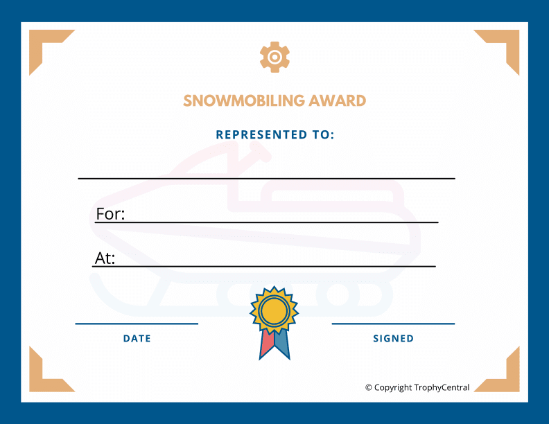 Free Snowmobiling Certificate Template | TrophyCentral