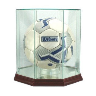 Soccer Ball Display Case (Glass, Octagon) | TrophyCentral