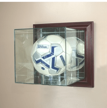 Soccer Display Case (Glass, Wall-Mounted) | TrophyCentral
