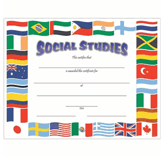 Certificate Of Achievement In Social Studies Certificate Templates