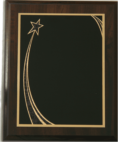 Star plaque, Plaques with Star, Engraved Star Plaques
