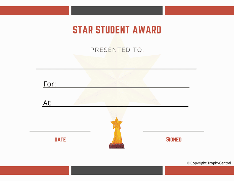 Student Award Certificate Templates