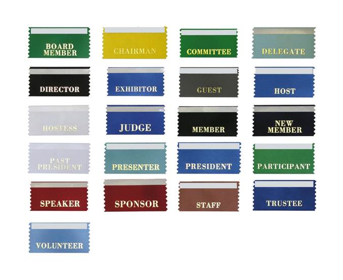 Printed Badge Ribbons | TrophyCentral