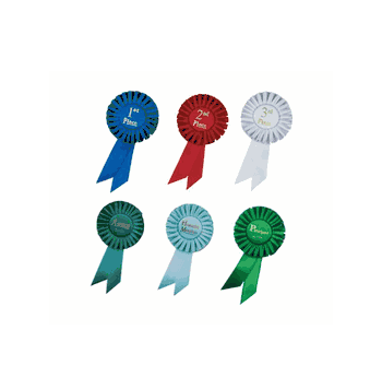 Stock Mini Rosette Ribbons, Printed Mini Rosette Ribbons, Mini Rosettes