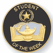 Student Of The Week Pins From TrophyCentral, Student Of The Week Pin