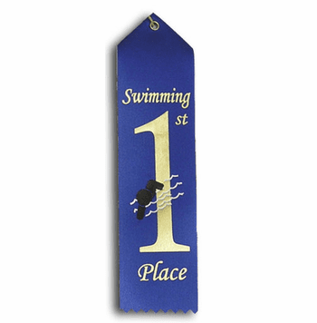 Swimming Ribbons, Swimming Award Ribbons | Trophy Central
