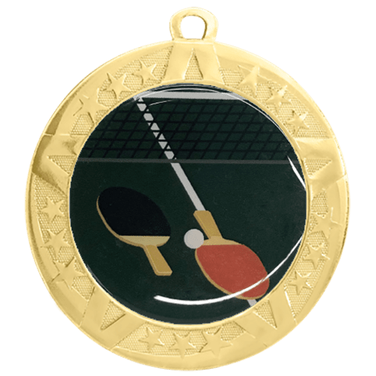 Gold Table Tennis Medal (2 inch, T Series) | Table Tennis Medals