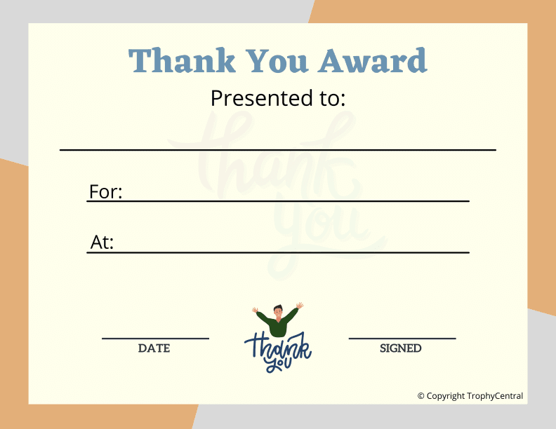 Thank You Certificates Templates